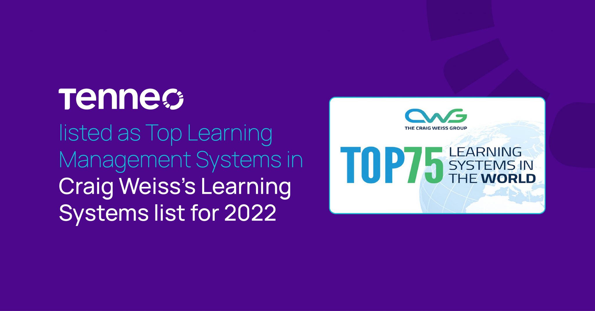 Tenneo LMS listed as Top Learning Management Systems in Craig Weiss's ...